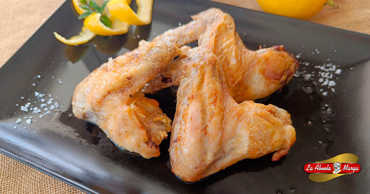 Alitas de pollo al horno con limón | La Abuela Marga