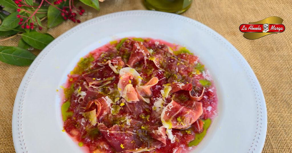 Receta de carpaccio de higos con jamón y parmesano